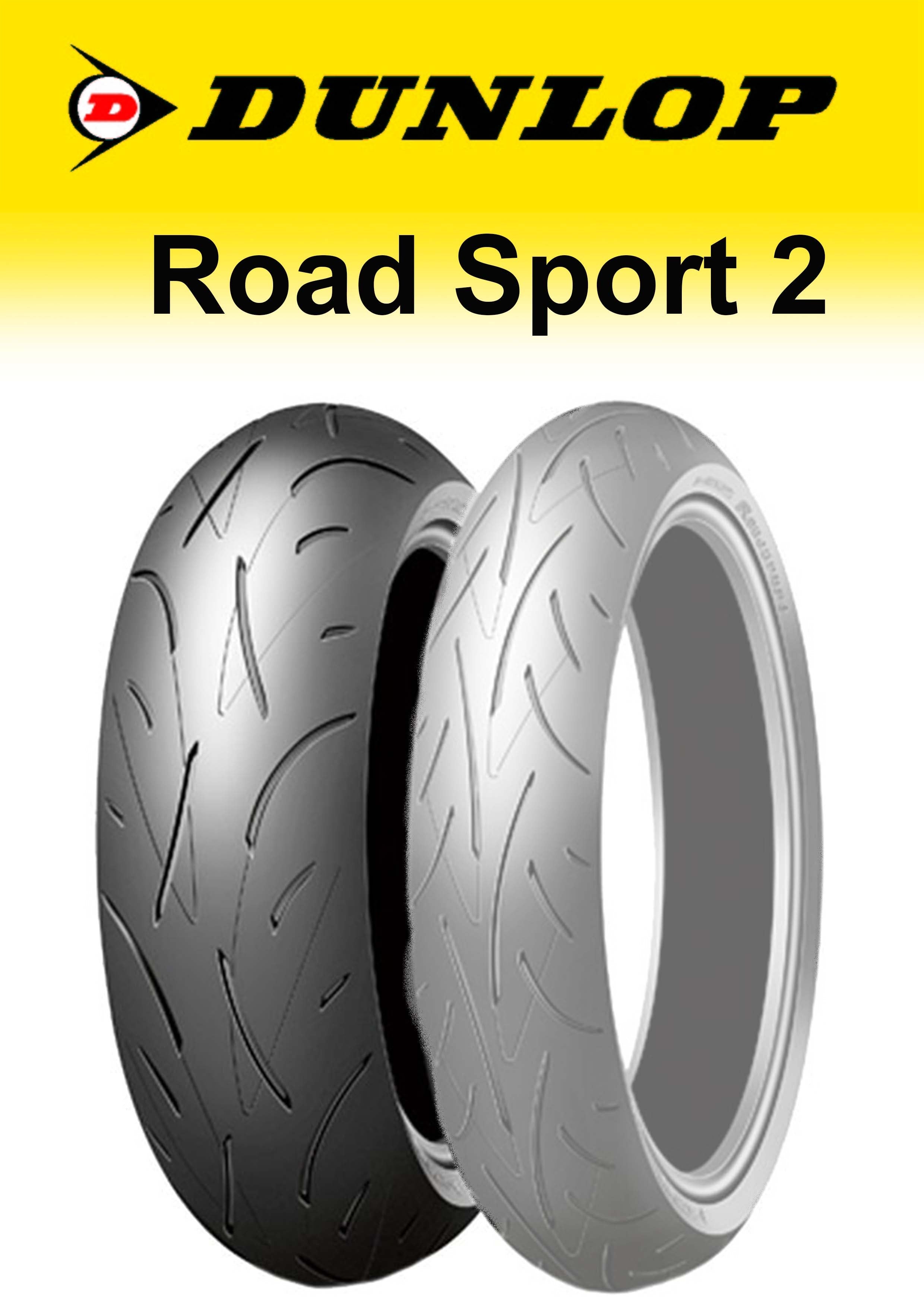 Dunlop Motorcycle Tires Dunlop Sportmax Roadsport II Rear 180/55 ZR17 ...